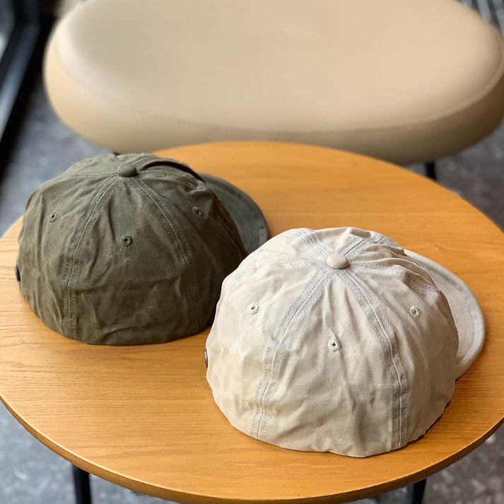 Retro Wax Cloth Flip Hat Beret Casual Cap Adjustable Hat – Martboutique