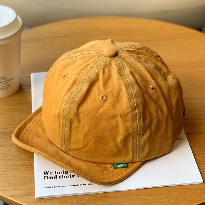 Retro Wax Cloth Flip Hat Beret Casual Cap Adjustable Hat – Martboutique