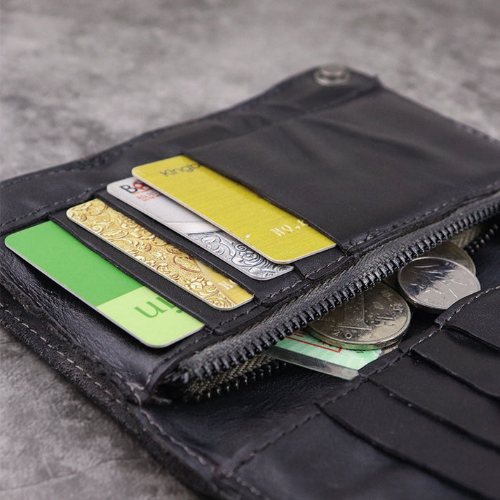 Retro Handmade Leather Wallet Multi-card Slots Wallet – Martboutique