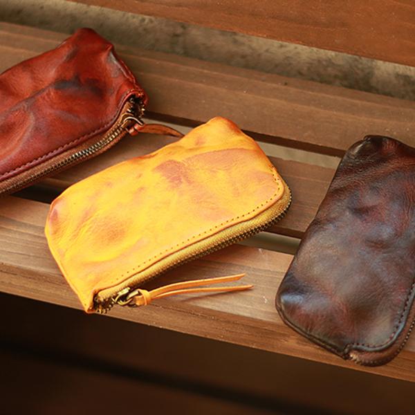 Retro Coin Purse Leather Zipper Wallets – Martboutique