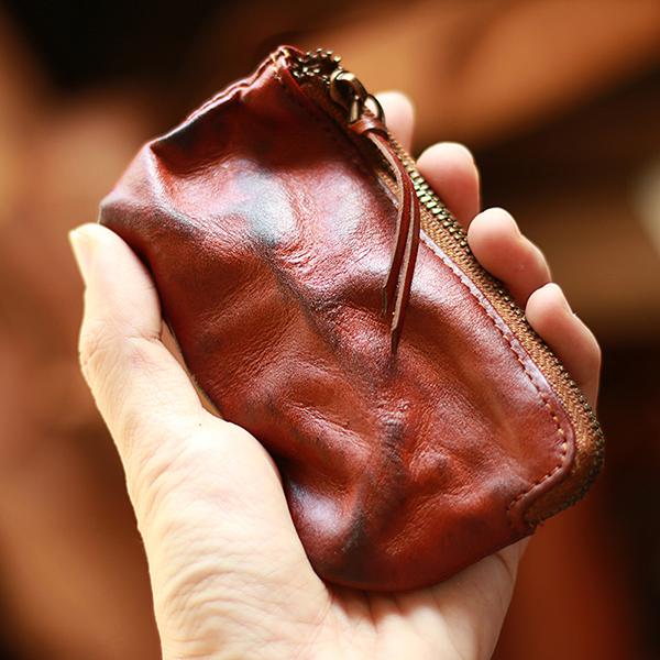 Retro Coin Purse Leather Zipper Wallets – Martboutique