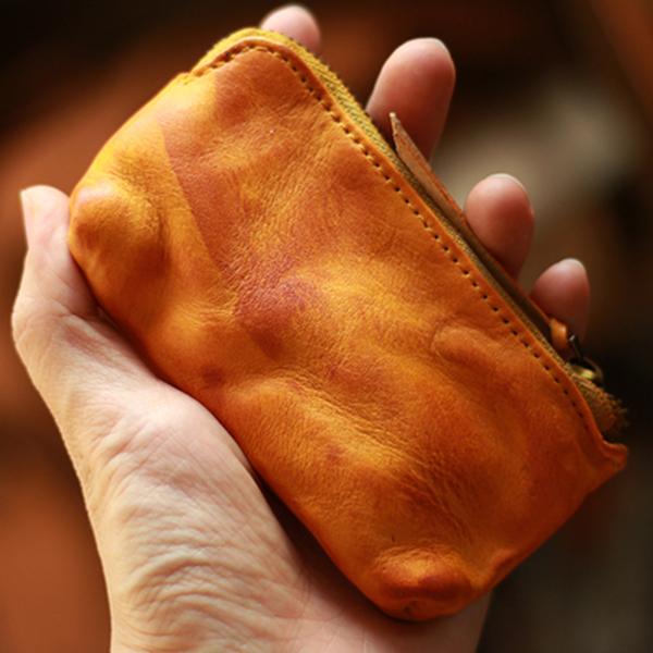 Retro Coin Purse Leather Zipper Wallets – Martboutique